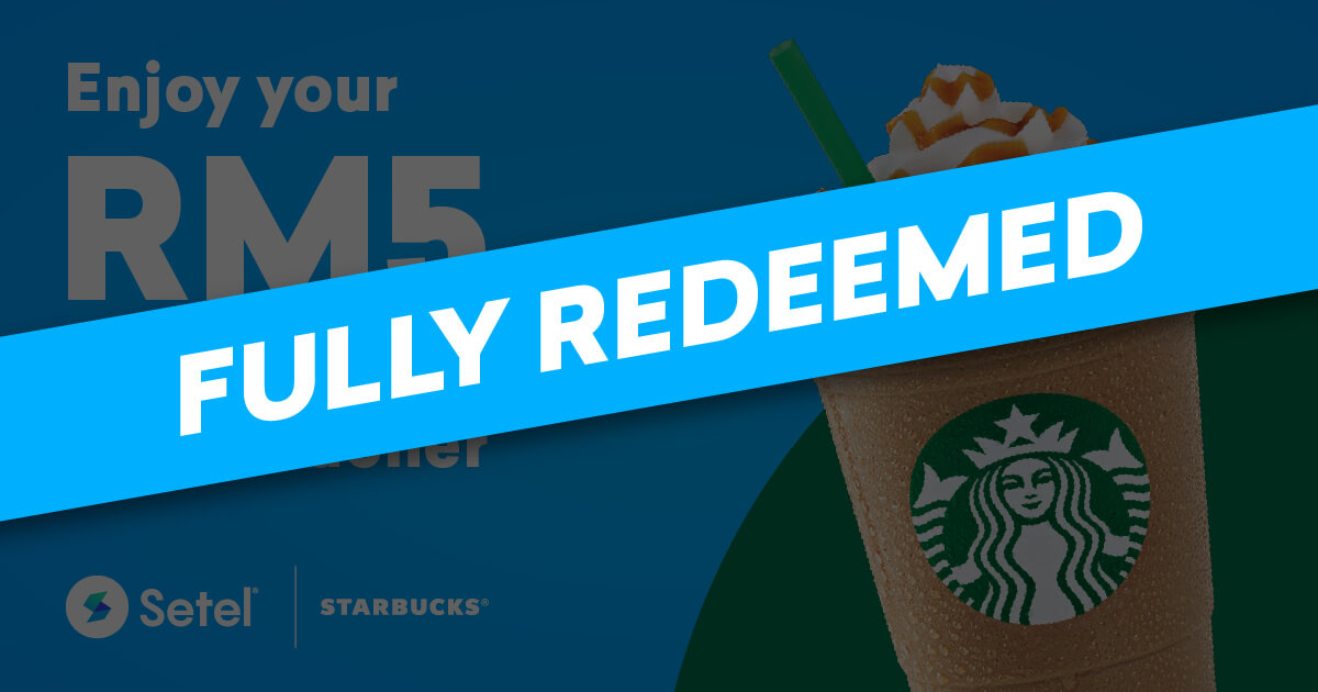 Get RM5 Starbucks Cash Voucher | Setel