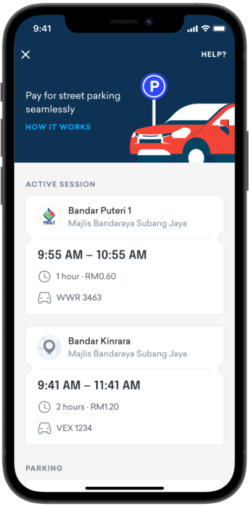 Street parking | Setel
