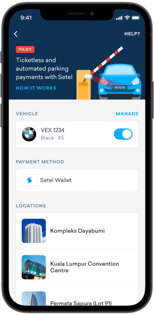 Automated parking | Setel