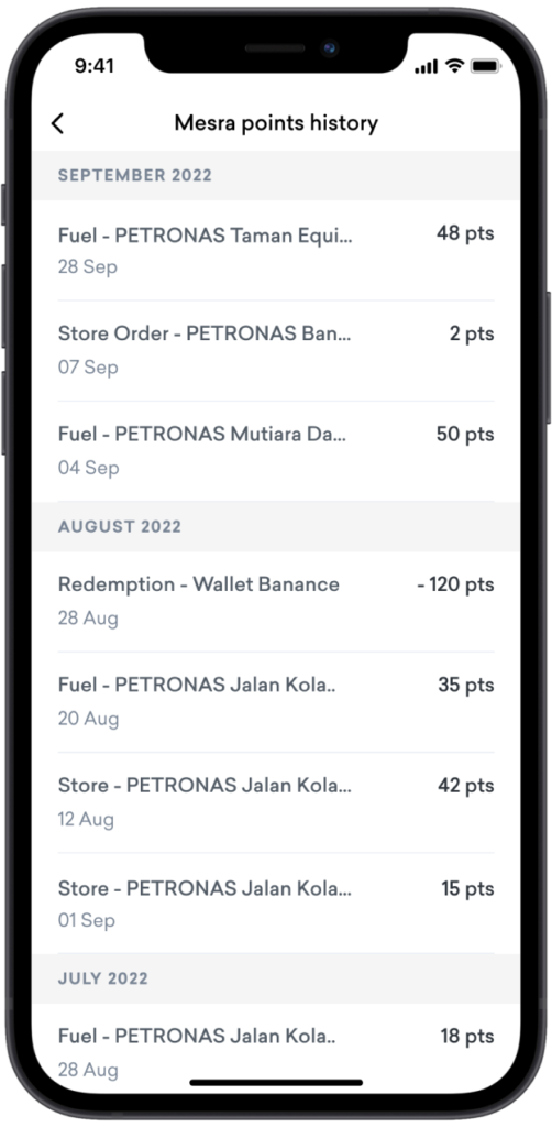 Mesra points | Setel