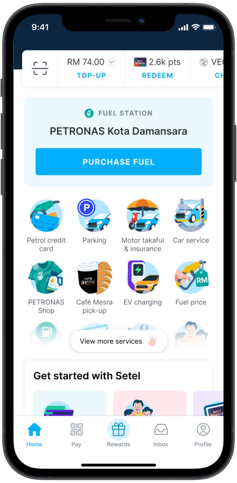 Petrol credit card | Setel