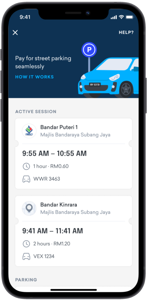 Street parking | Setel