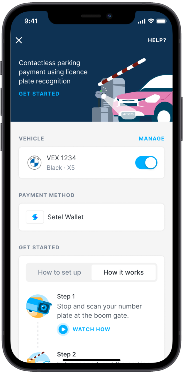 Automated parking | Setel