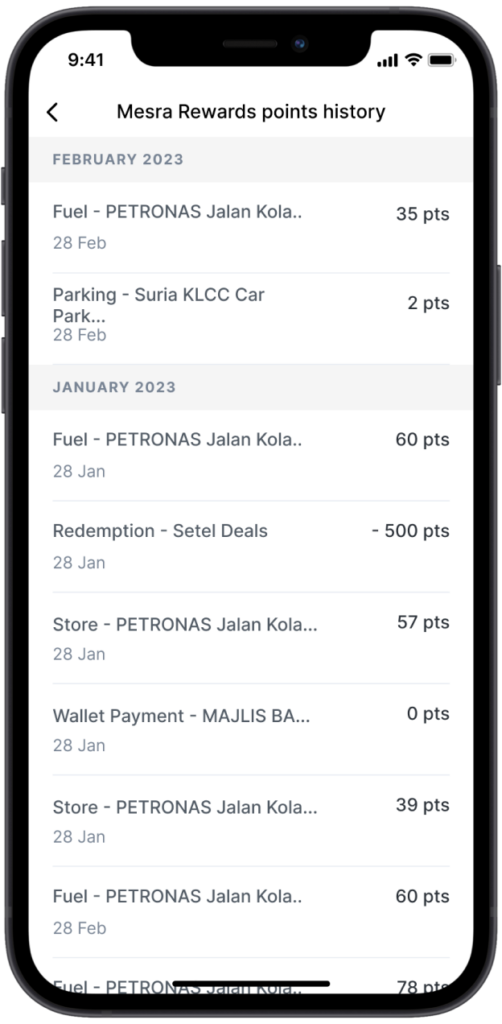 Mesra points | Setel