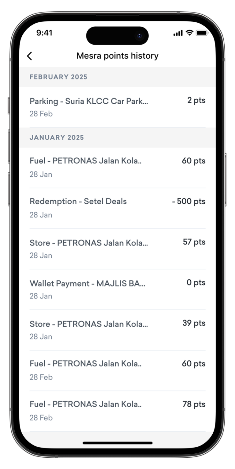Mesra points | Setel