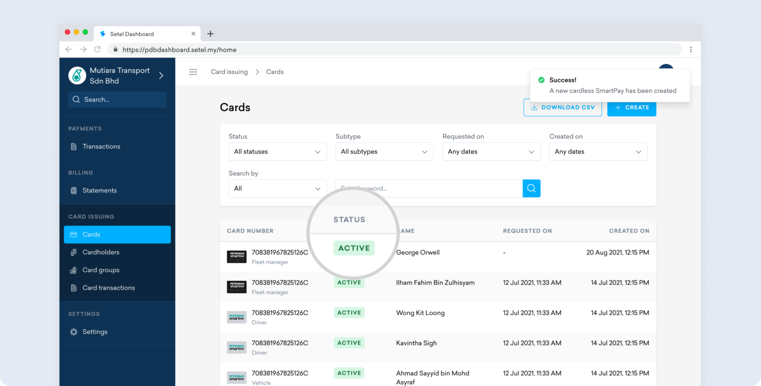 Successful Email Verification | Setel
