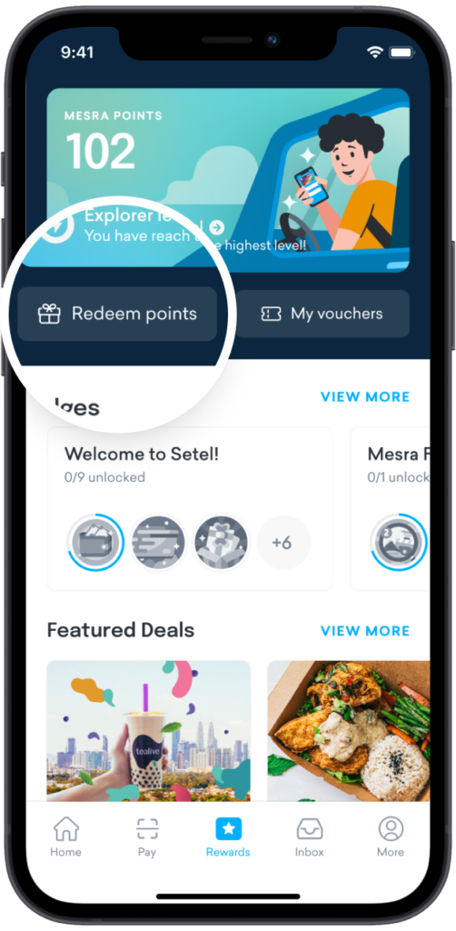 Redeem Mesra points for fuel & rewards | Setel