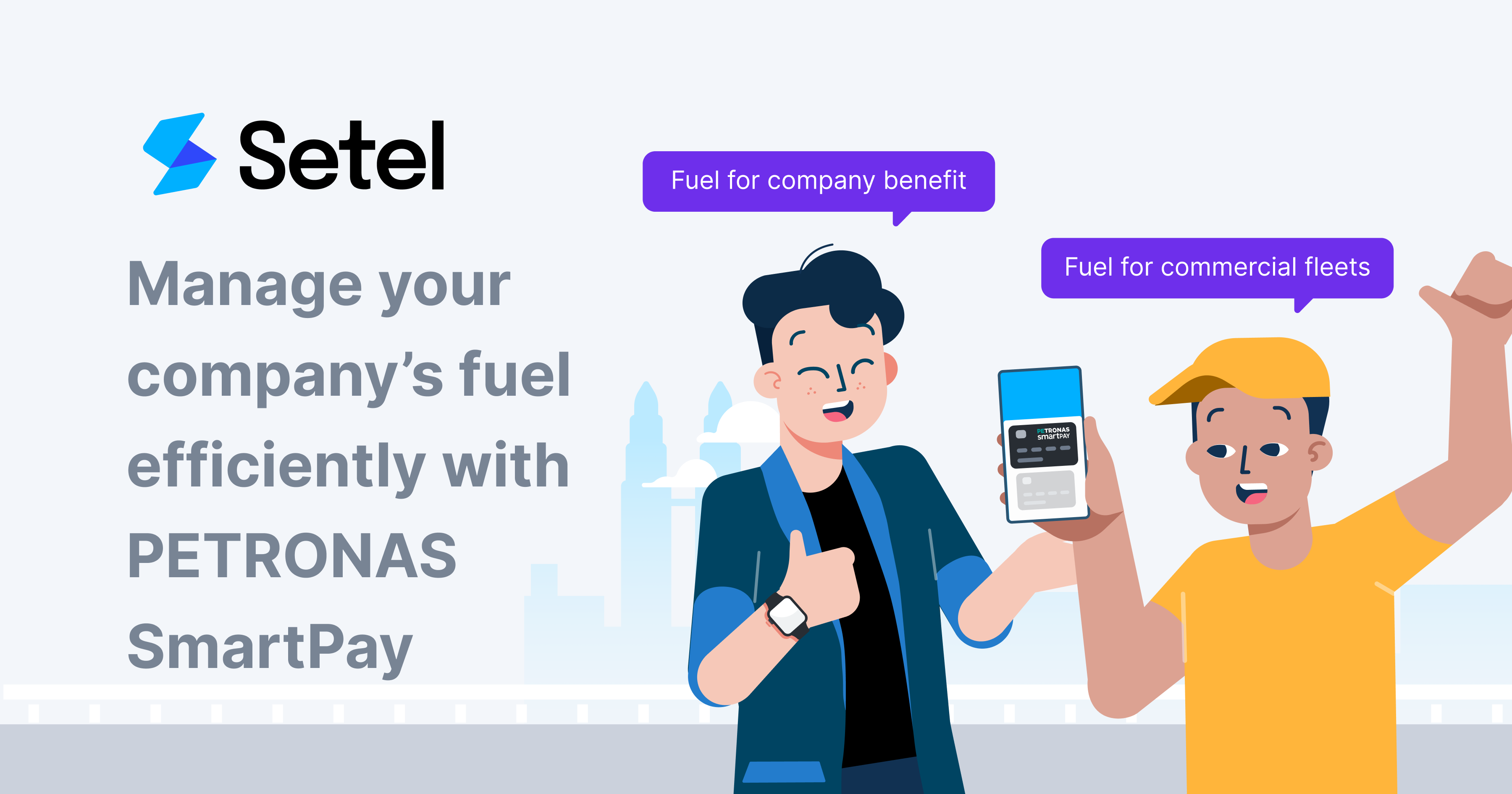 Fuel with virtual fleet cards | Setel for Business
