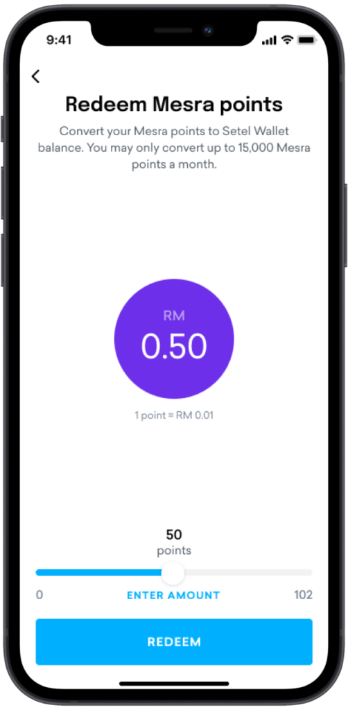 Redeem Mesra points for fuel & rewards | Setel