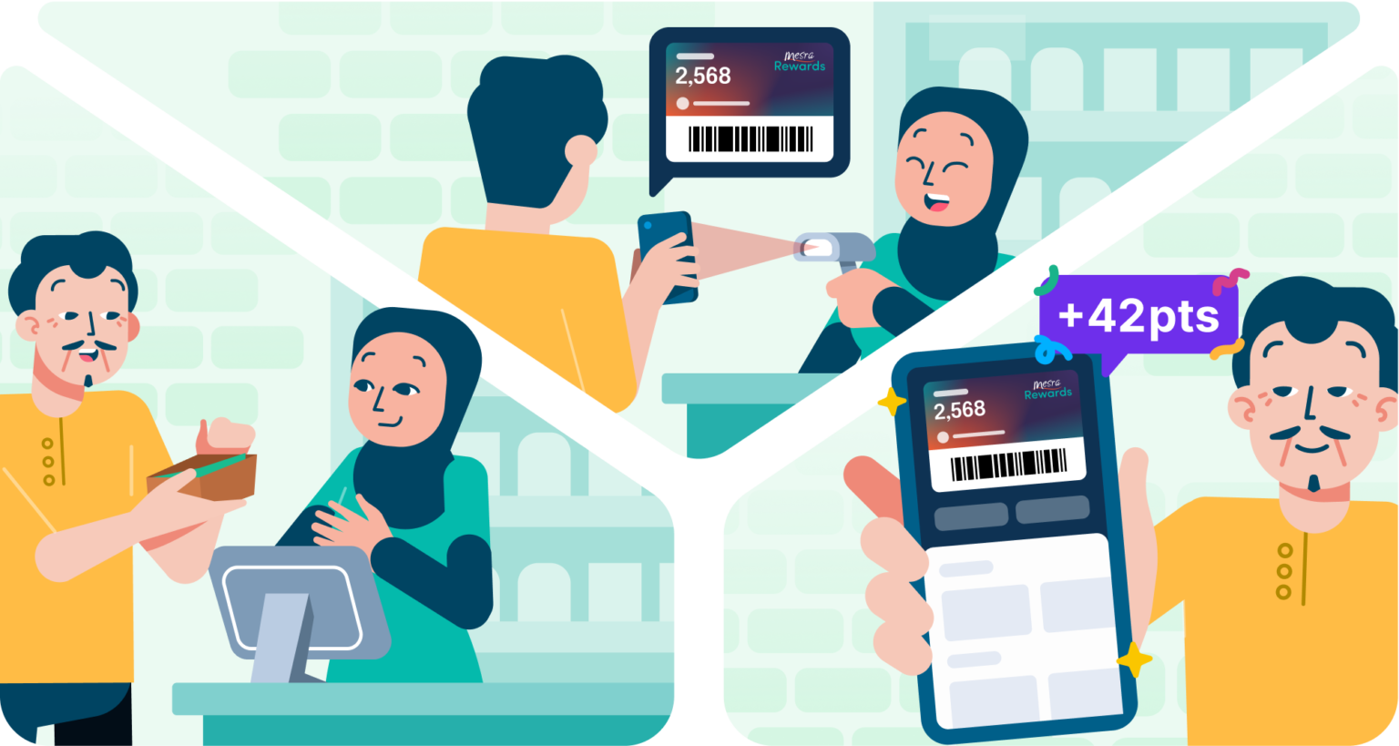 Scan & earn points | Setel