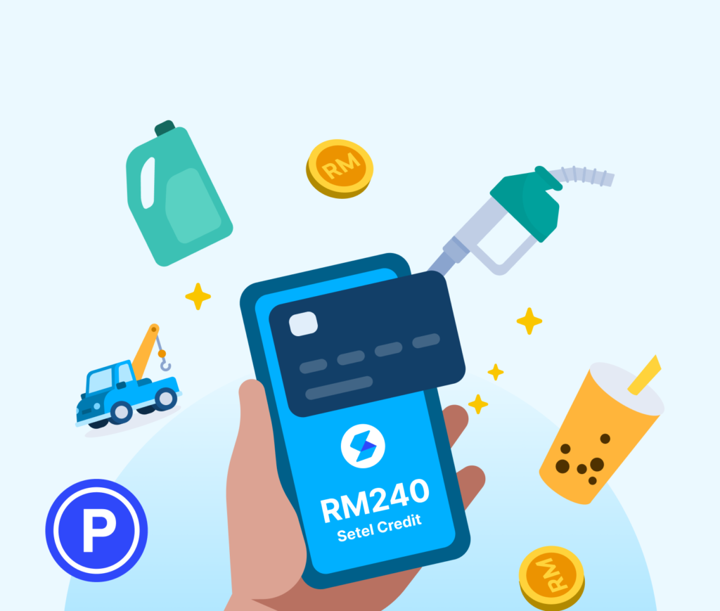 Get up to RM240* Setel Credit