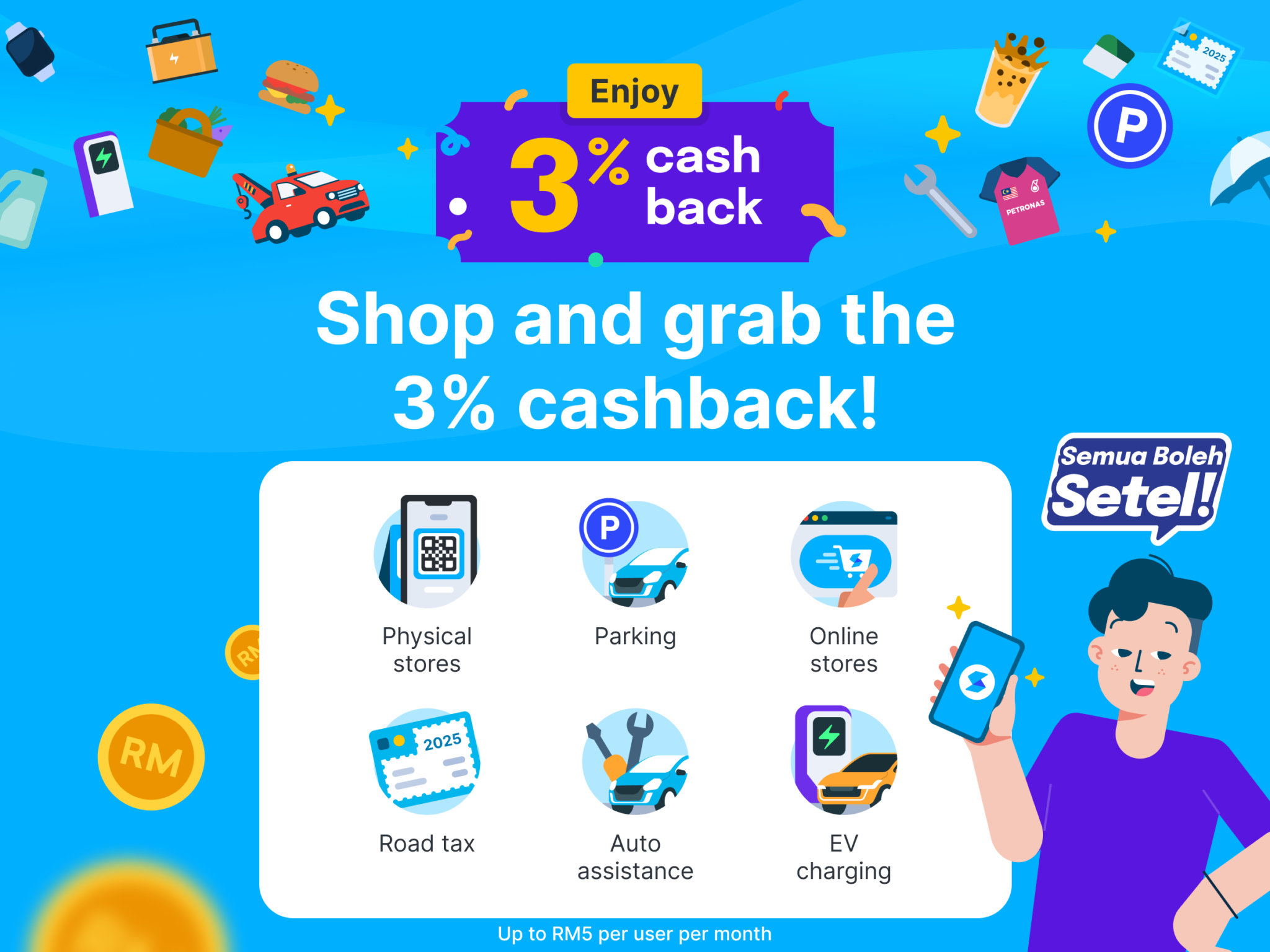 Save on coffee with 3% cashback