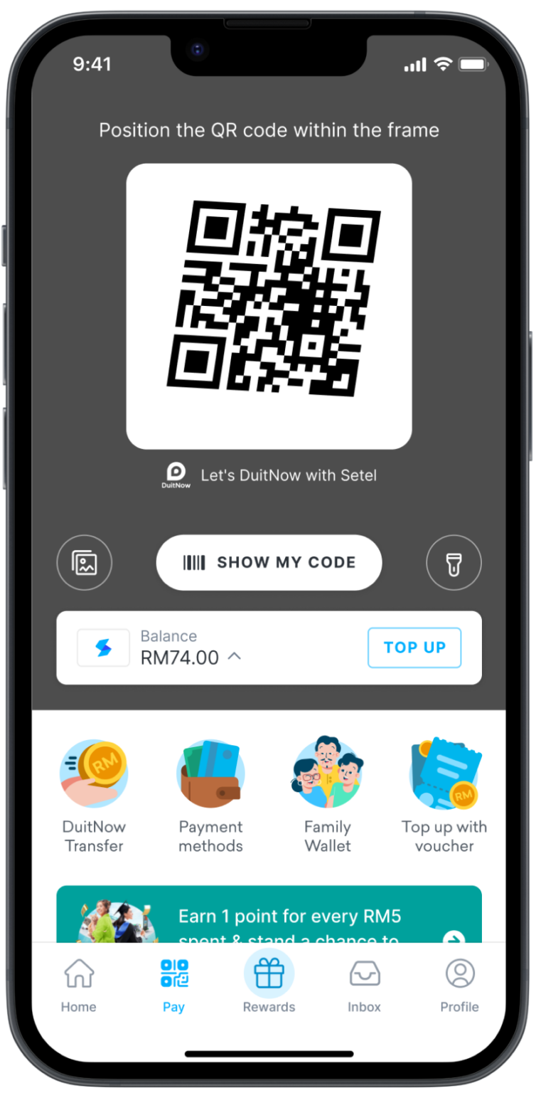 Every RM5 = 1x Point