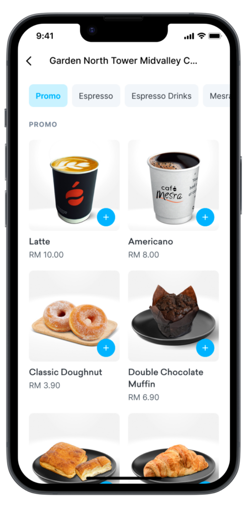 Café Mesra pick-up | Setel