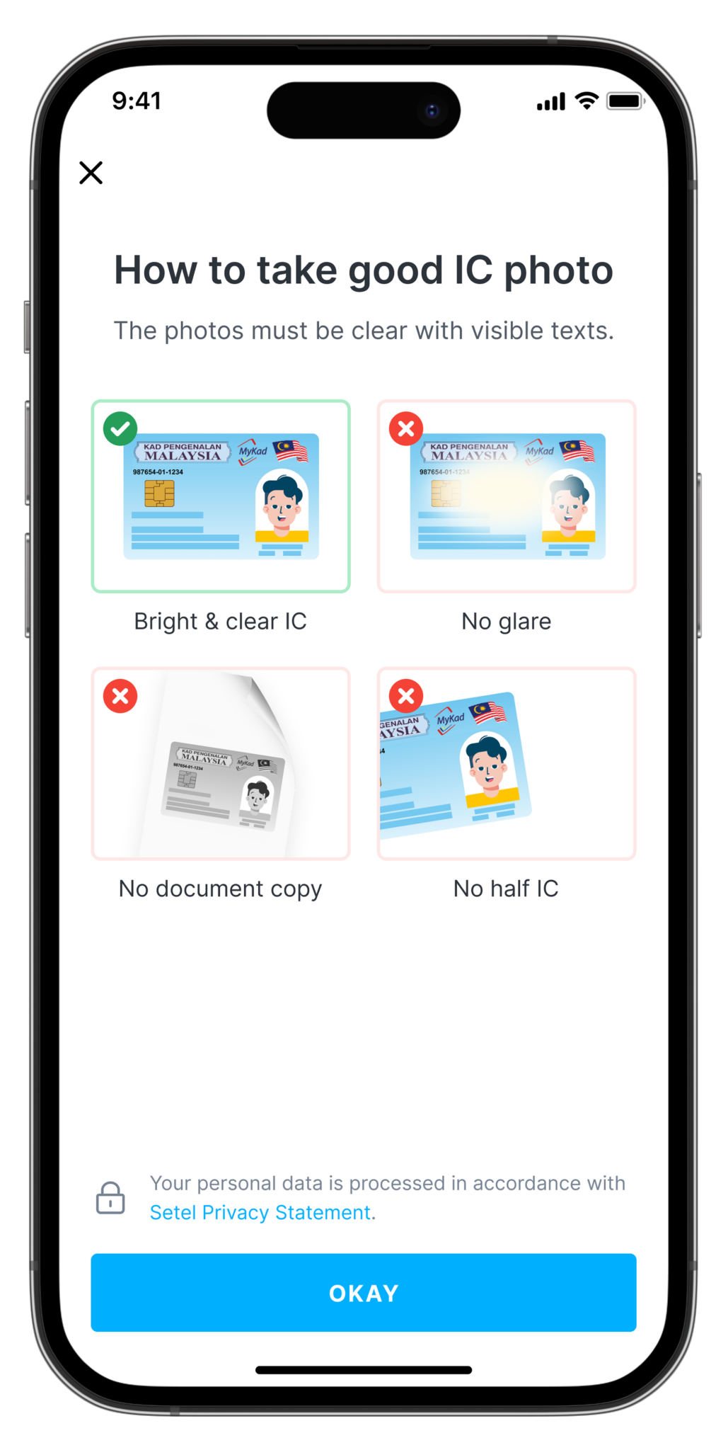 Motorist: Verify Setel account – Setel