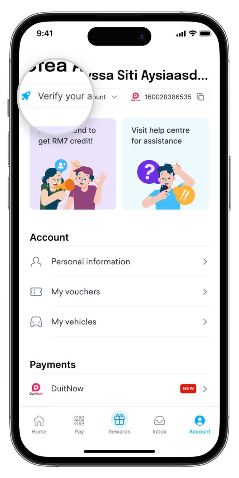 Motorist: Verify Setel account – Setel